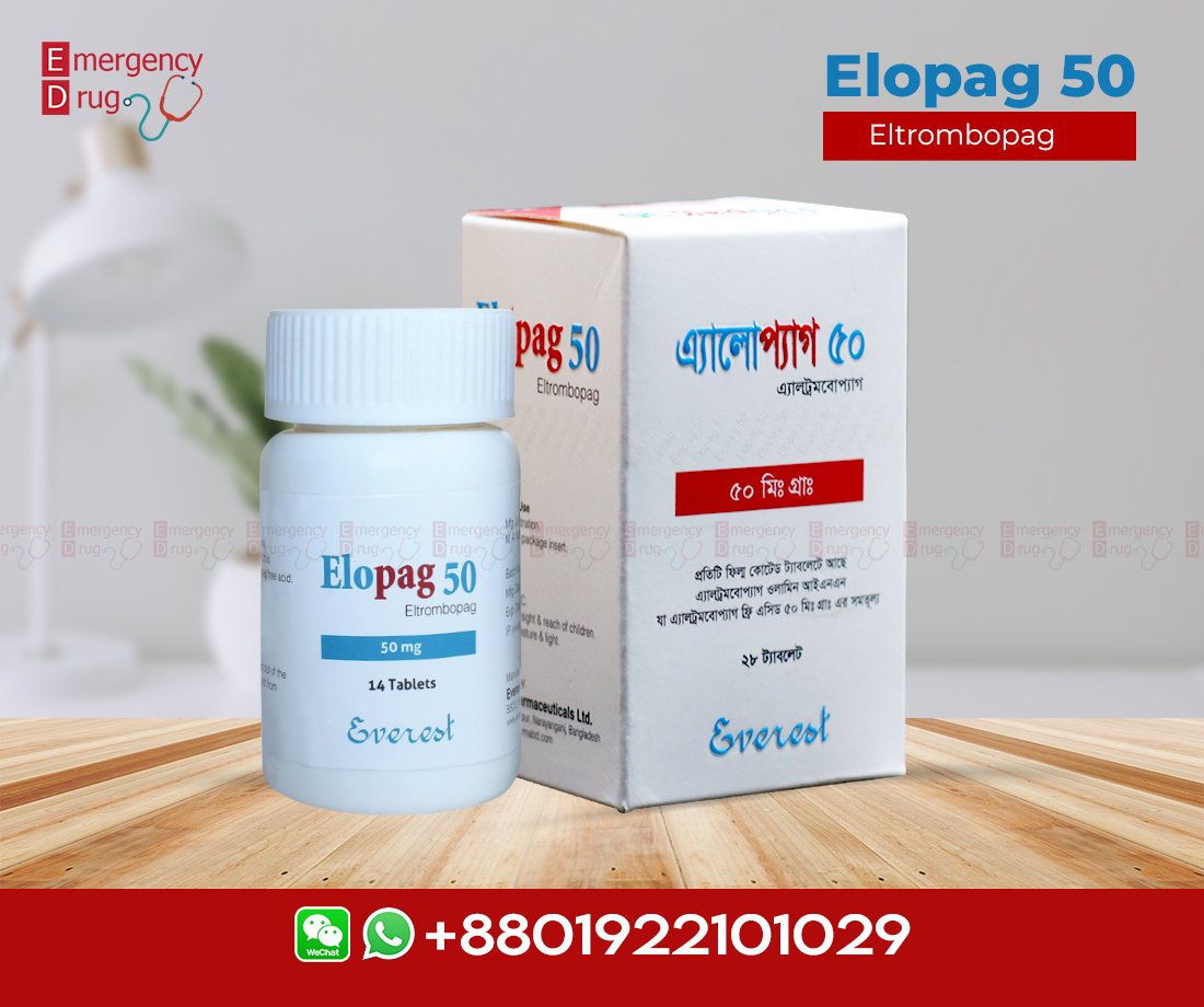 Elopag (Eltrombopag) 50 MG – 28 Tablets - Buy Medicine Online