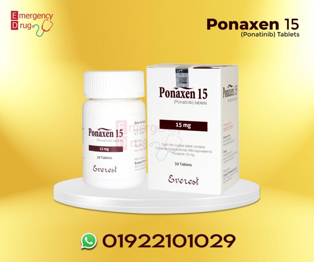 Ponaxen (Ponatinib) 15 MG - 30 Tablets - Buy Medicine Online