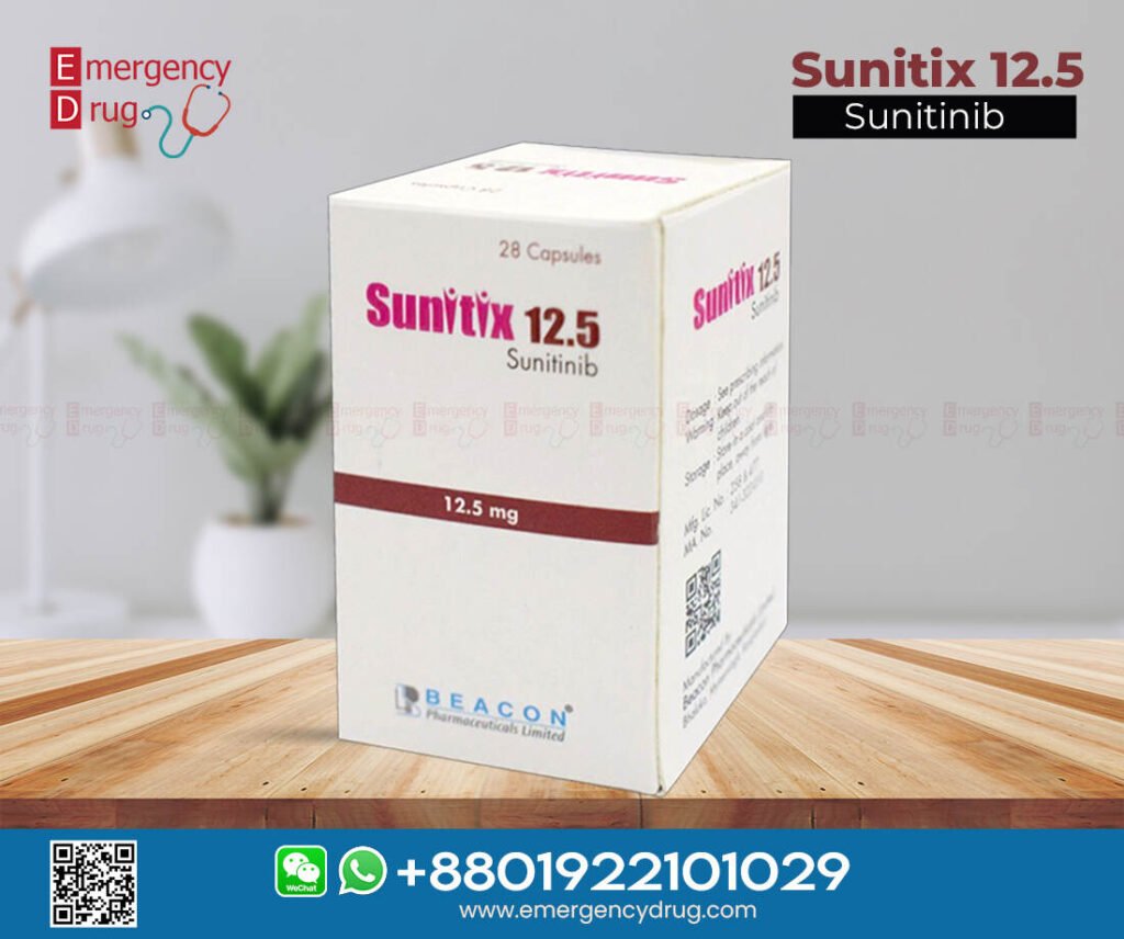 Sunitix (Sunitinib) 12.5 MG - 28 Capsules - Buy Medicine Online